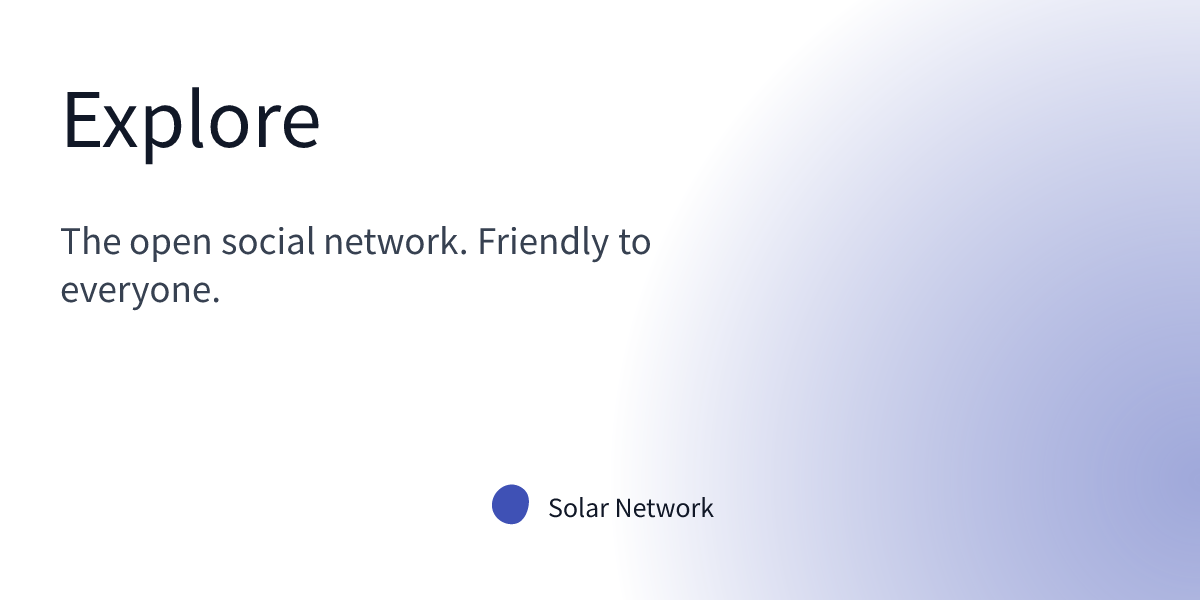 Explore - Solar Network